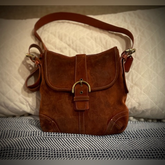 Coach | Bags | Coach Vintage Suede Shoulder Bag | Poshmark